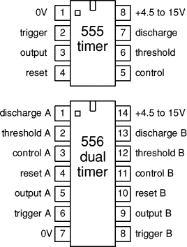 555 and 556 Timer Circuits